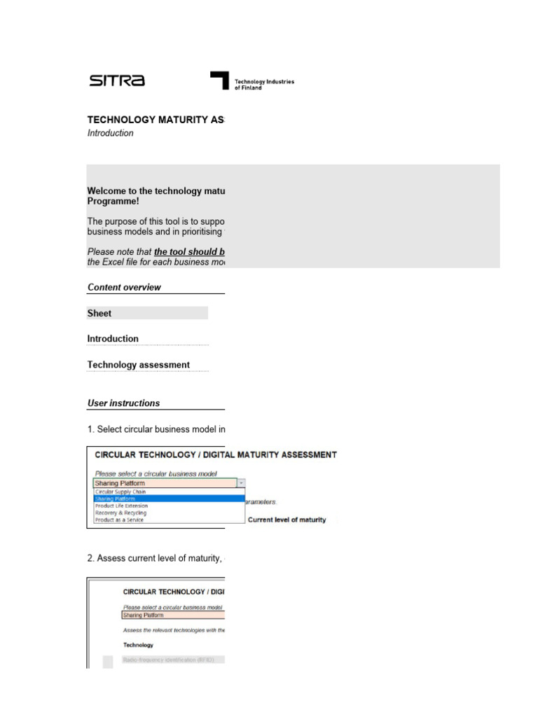 CE2018 - Technology Maturity Assessment - v1 0 | Download Free PDF ...