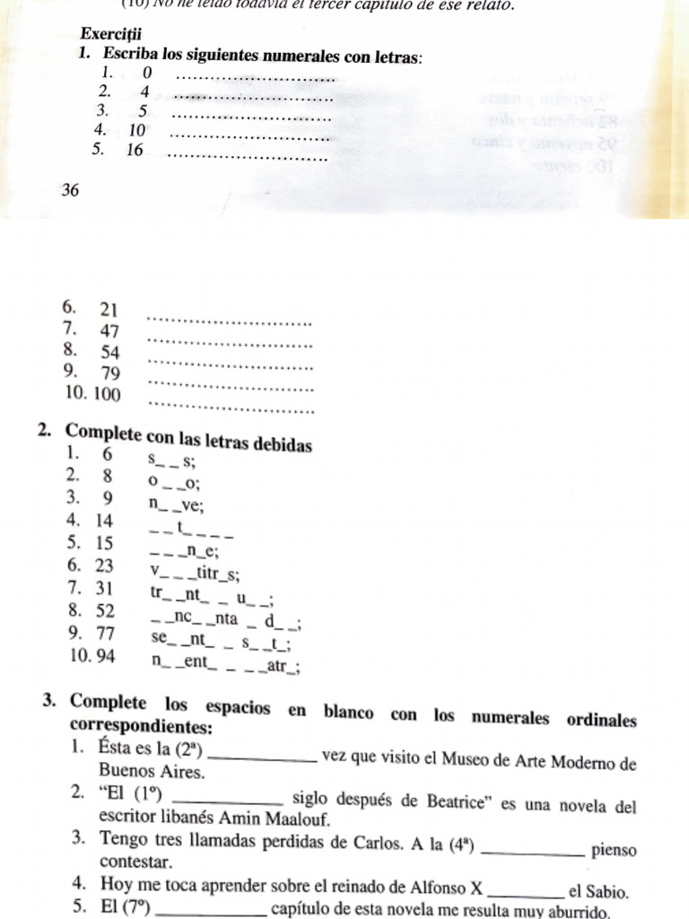 Los Numerales | PDF