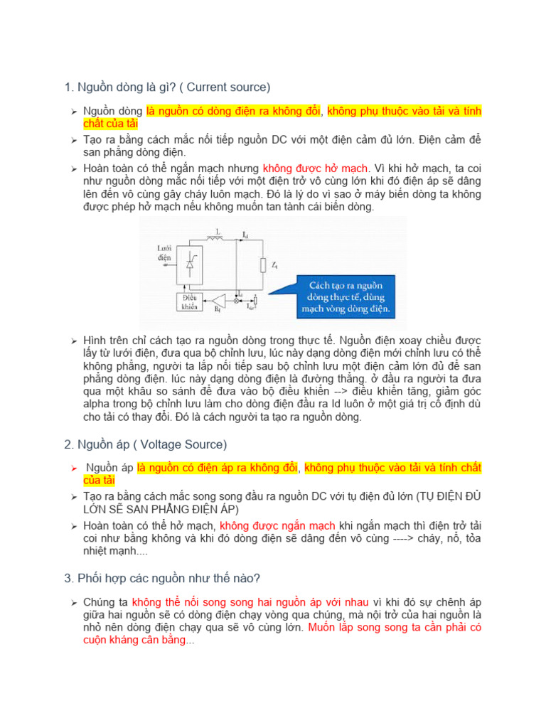 Ngu N Dòng Và Ngu N Áp | PDF