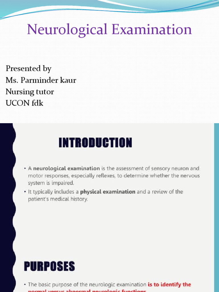 neurological examination | PDF