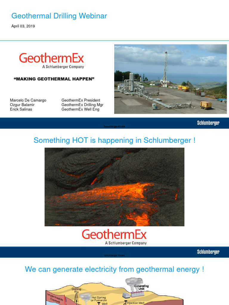 GeothermEx Drilling Webinar | PDF | Casing (Borehole) | Geothermal Energy