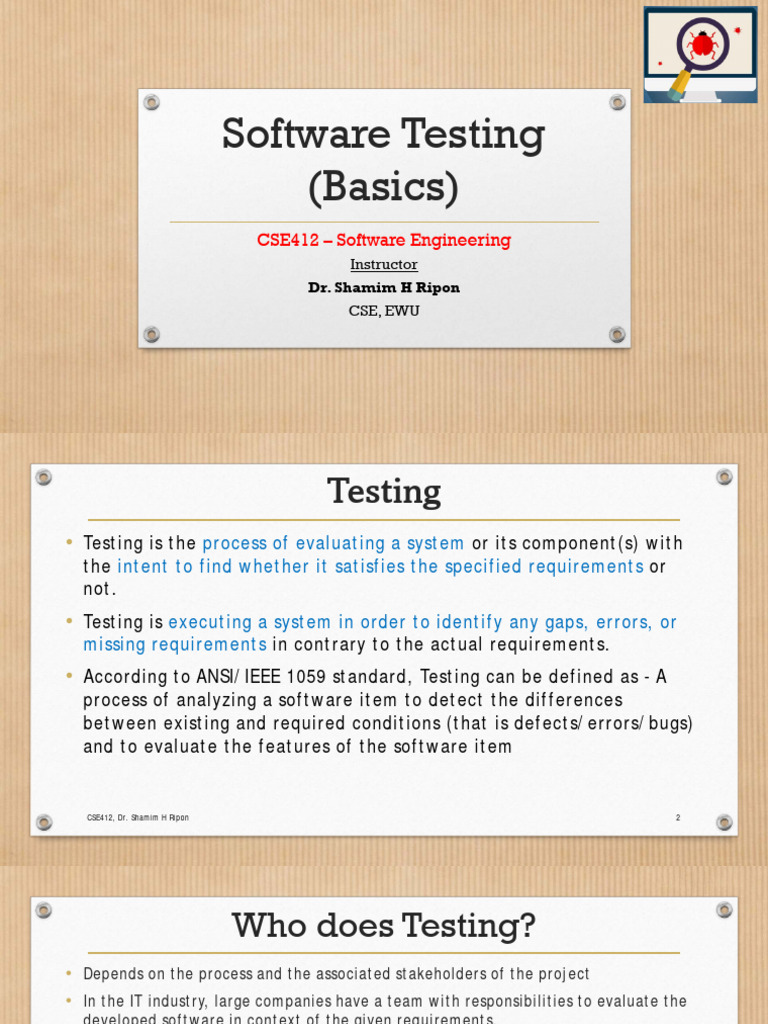 Software Testing Pdf Software Testing Unit Testing 9813