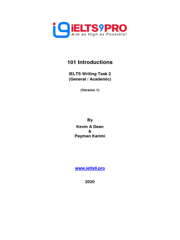 101 Ielts Introductions Version 1 | PDF