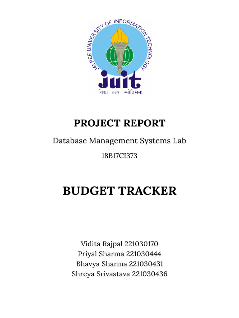 PROJECT REPORT DBMS | PDF PROJECT REPORT DBMS | PDF