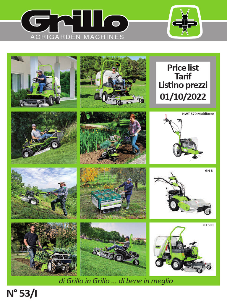 GRILLO - LISTINO - 53 - ITA No IVA - Compressed | PDF | Tools | Farming ...