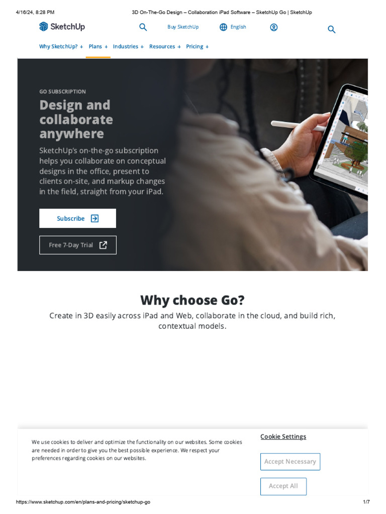3D On-The-Go Design - Collaboration Ipad Software - SketchUp Go ...