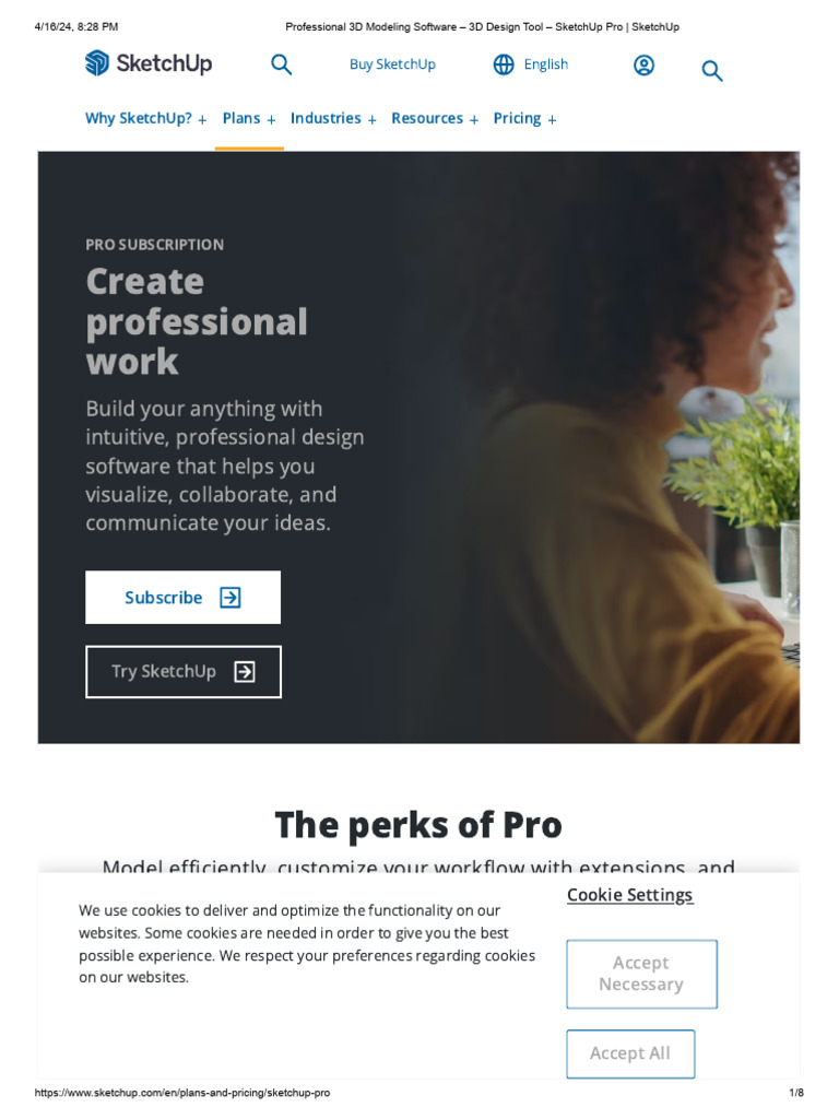 Professional 3D Modeling Software – 3D Design Tool – SketchUp Pro ...