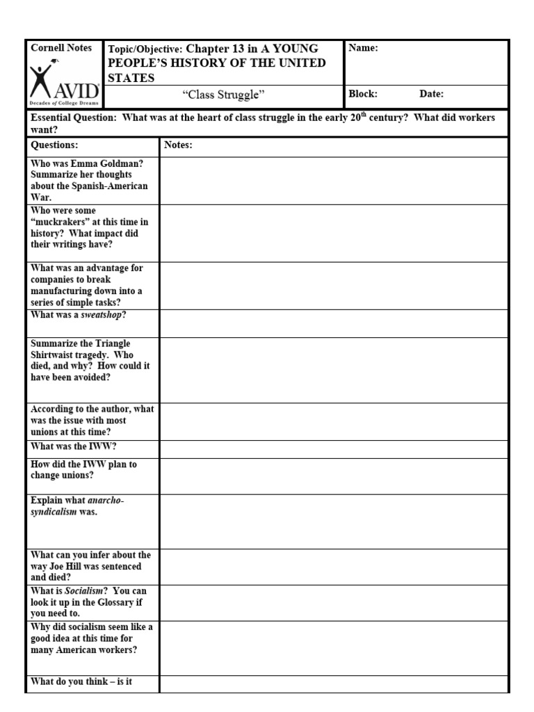 Chapter 13 in A YOUNG People'S History of The United States: "Class ...