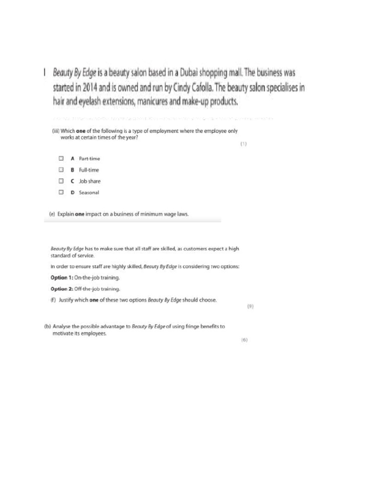 Human Resources Review Questions | PDF