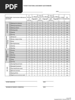 Patient-Specific Functional Scale | PDF | Disability | Psychological ...