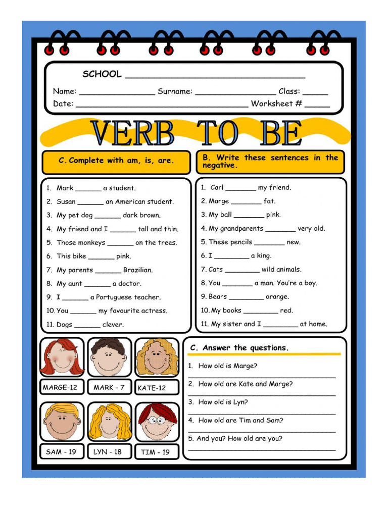 verb to be tasks | PDF
