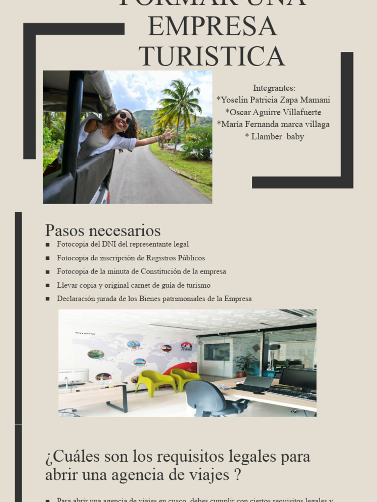 Formar Una Empresa Turistica | PDF | Agencia de viajes | Turismo