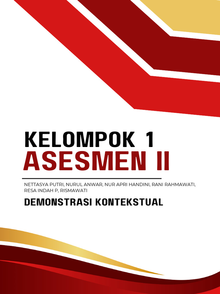 T1 - Demonstrasi Kontekstual - Kelompok 1 - PPAII | PDF | Karier & Perkembangan