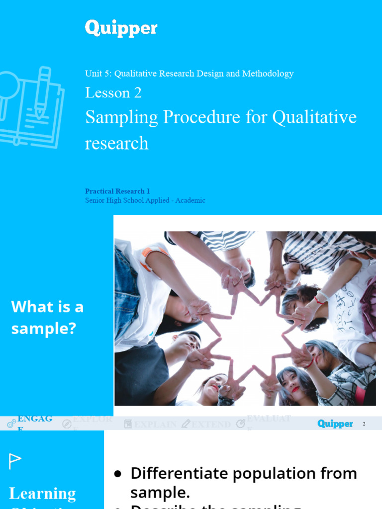 G11 UNIT 5 LESSON 2 Sampling Procedure For Qualitative Research | PDF ... G11 UNIT 5 LESSON 2 Sampling Procedure For Qualitative Research | PDF ...