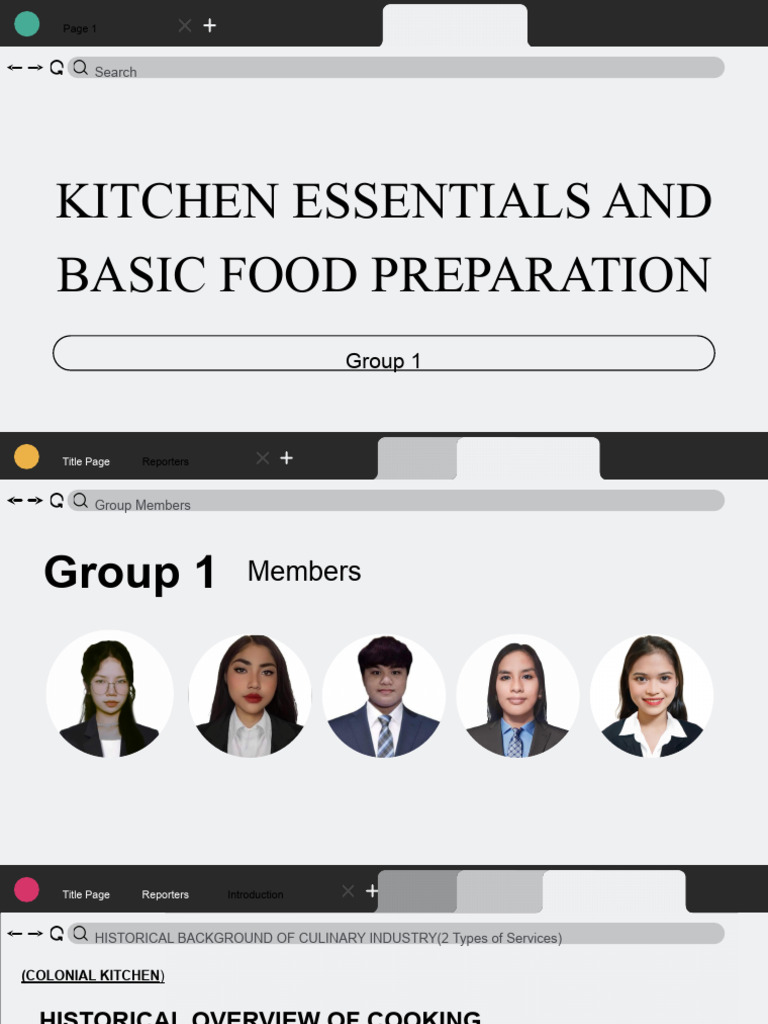 GROUP 1 BSHM 1 3D Kitchen Essentials and Basic Food Preparation (1 ...