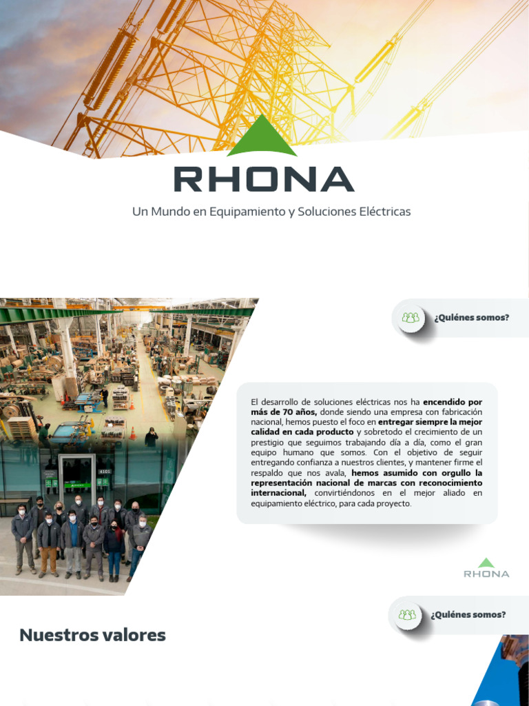Presentación RHONA 2024 | PDF | Ingenieria Eléctrica | Electricidad