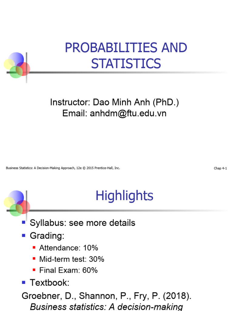 Probability & Statistics Guide | PDF | Statistics | Sampling (Statistics)