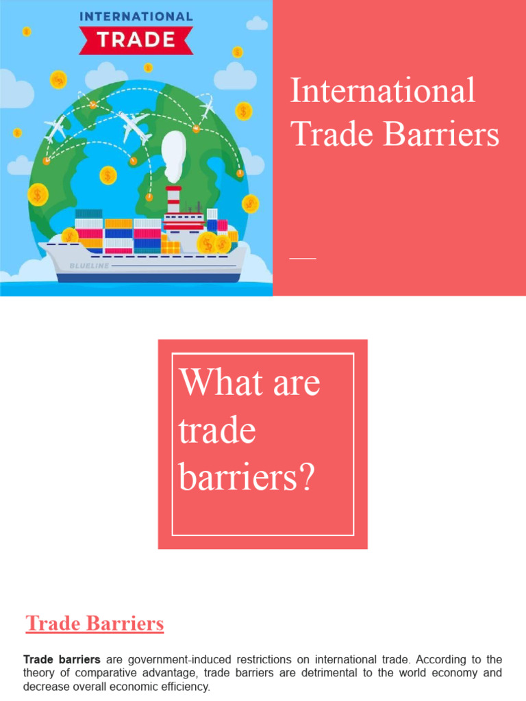 International Trade Barriers | PDF | Trade Barrier | Tariff