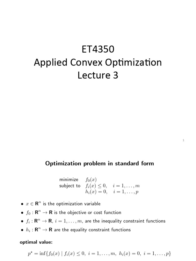 03.Canonical problems | PDF | Mathematical Optimization | Mathematical Analysis