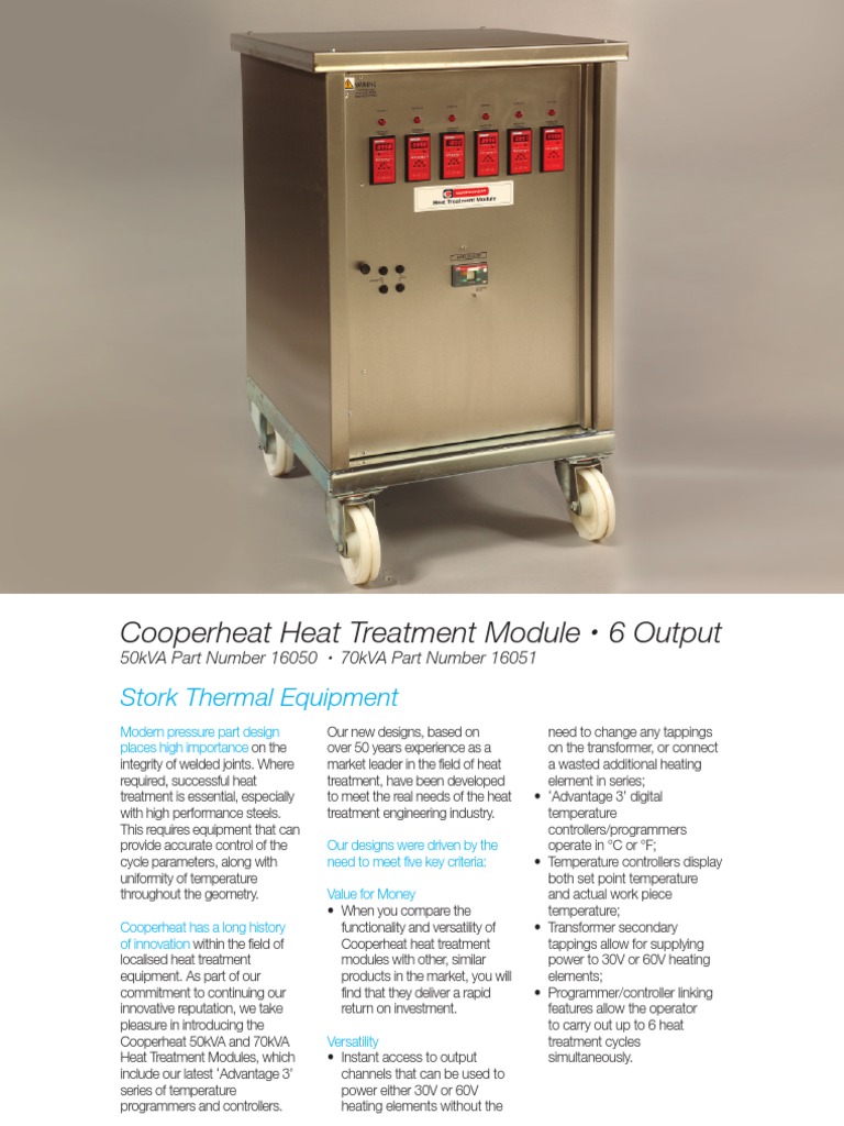 Cooperheat 6kanalni | PDF | Transformer | Heat Treating