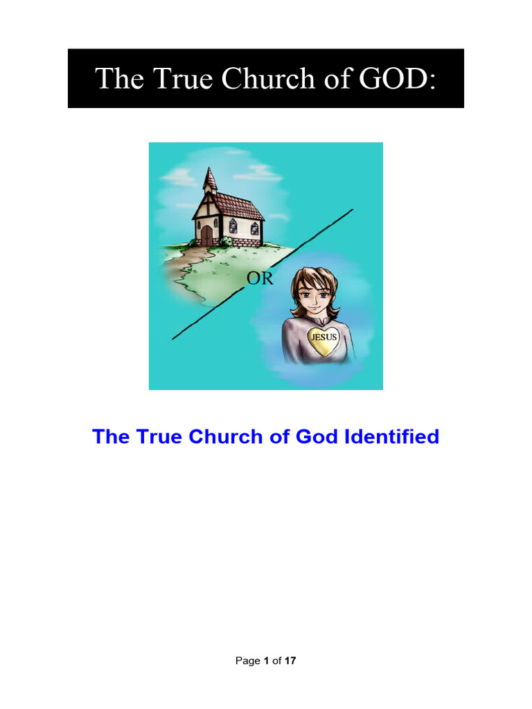 The True Church of God Identified | PDF | Christian Church | Jesus