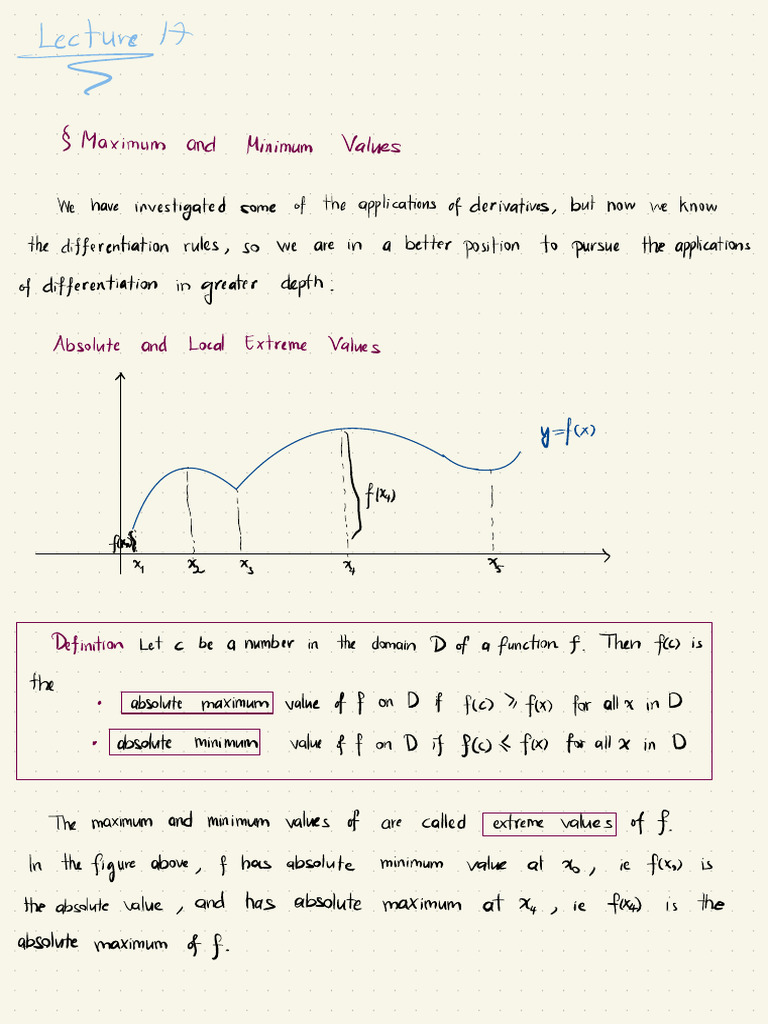 Mat 1320 - Calculus I - Lecture 17 | PDF | Calculus | Functions And ...