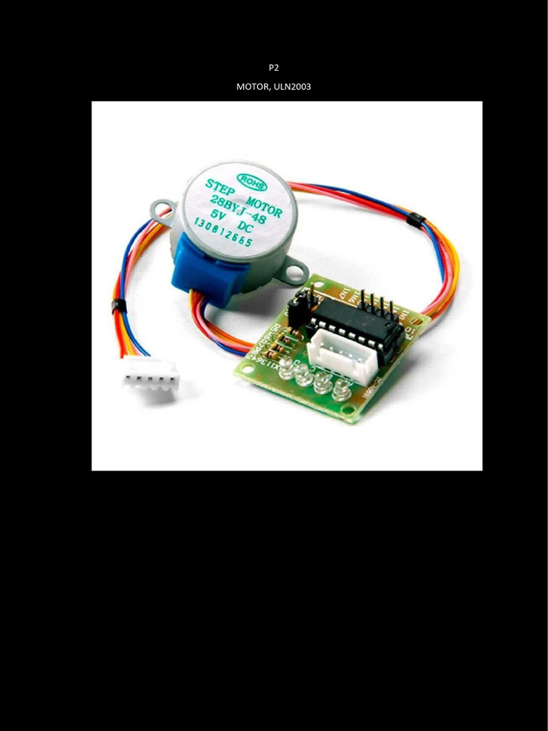 P2 Motor, Uln2003 | PDF | Arduino | Bienes manufacturados