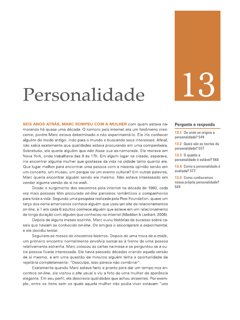 Aula - Personalidade 2 | PDF
