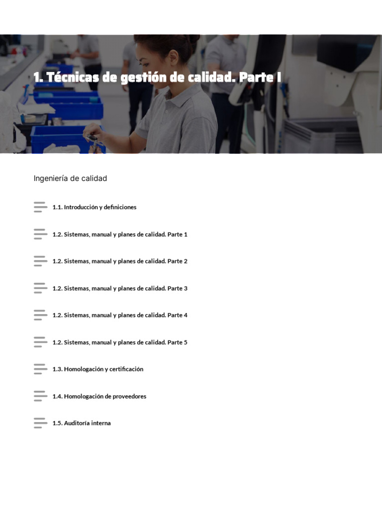 Tecnicas de Gestion de Calidad. Parte I | Descargar gratis PDF | Calidad (comercial) | Gestión ...
