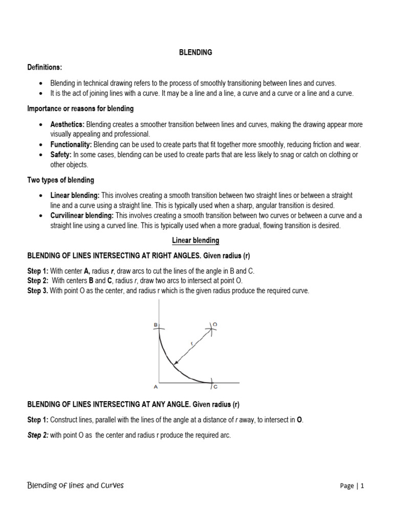 BLENDING | PDF | Angle | Curve