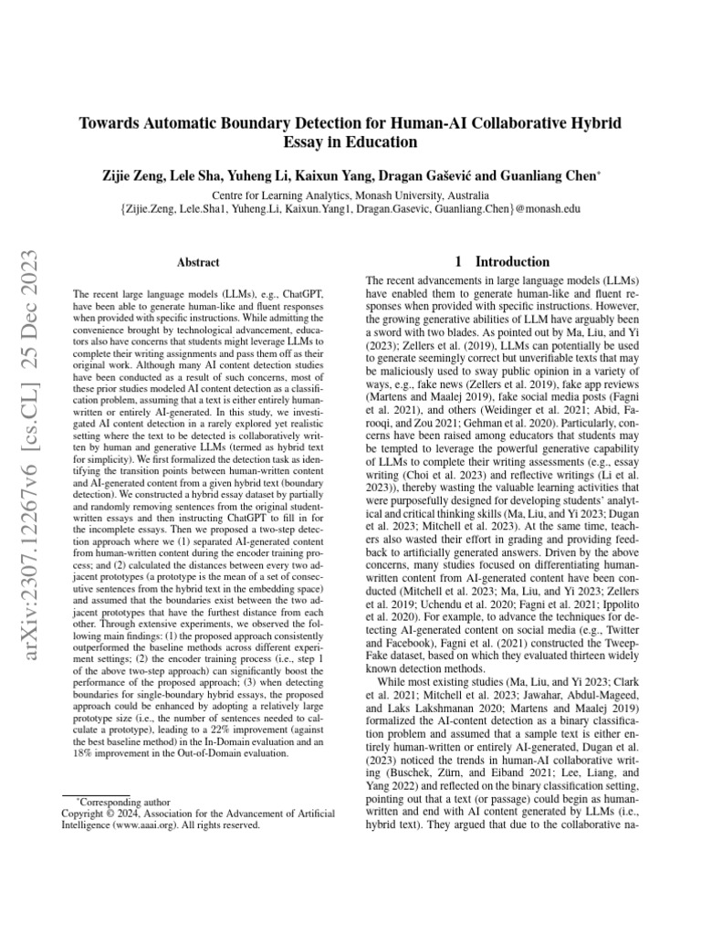 Towards Automatic Boundary Detection For Human Ai Collaborative Hybrid Pdf Artificial