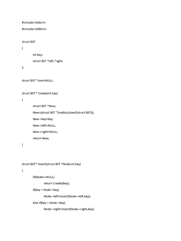 BST | PDF | Computer Science | Software Development
