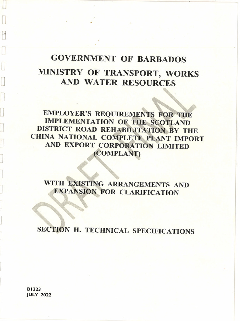 Part 3 H Technical Specifications - Revised 1 | PDF | Pipe (Fluid Conveyance) | Sanitary Sewer