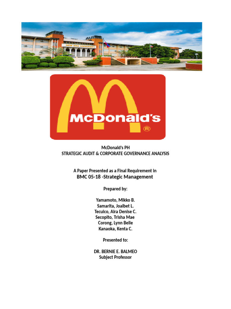 McDonalds_PH_Final.docx | PDF | Mc Donald's | Marketing