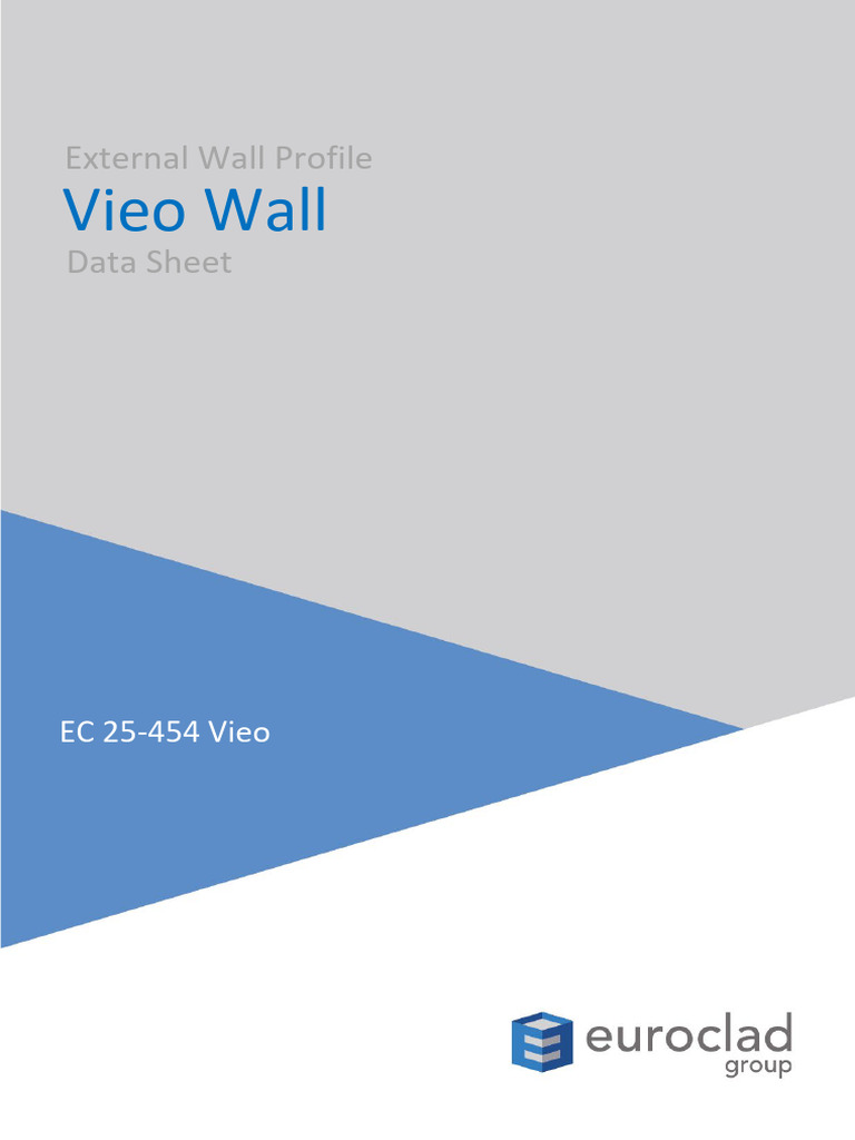 Euroclad Group Vieo External Wall Profile Product Data Sheet en GB ...