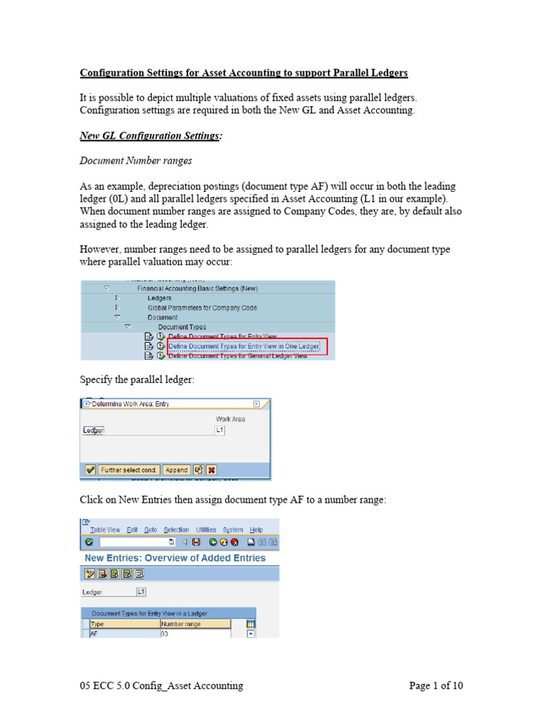 05 ECC Config Asset Accounting | PDF | Depreciation | Computing