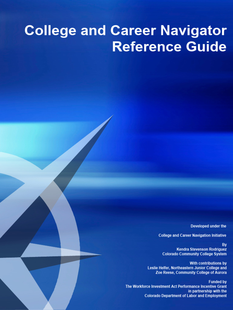 College and Career Navigator Reference Guide | Download Free PDF ...