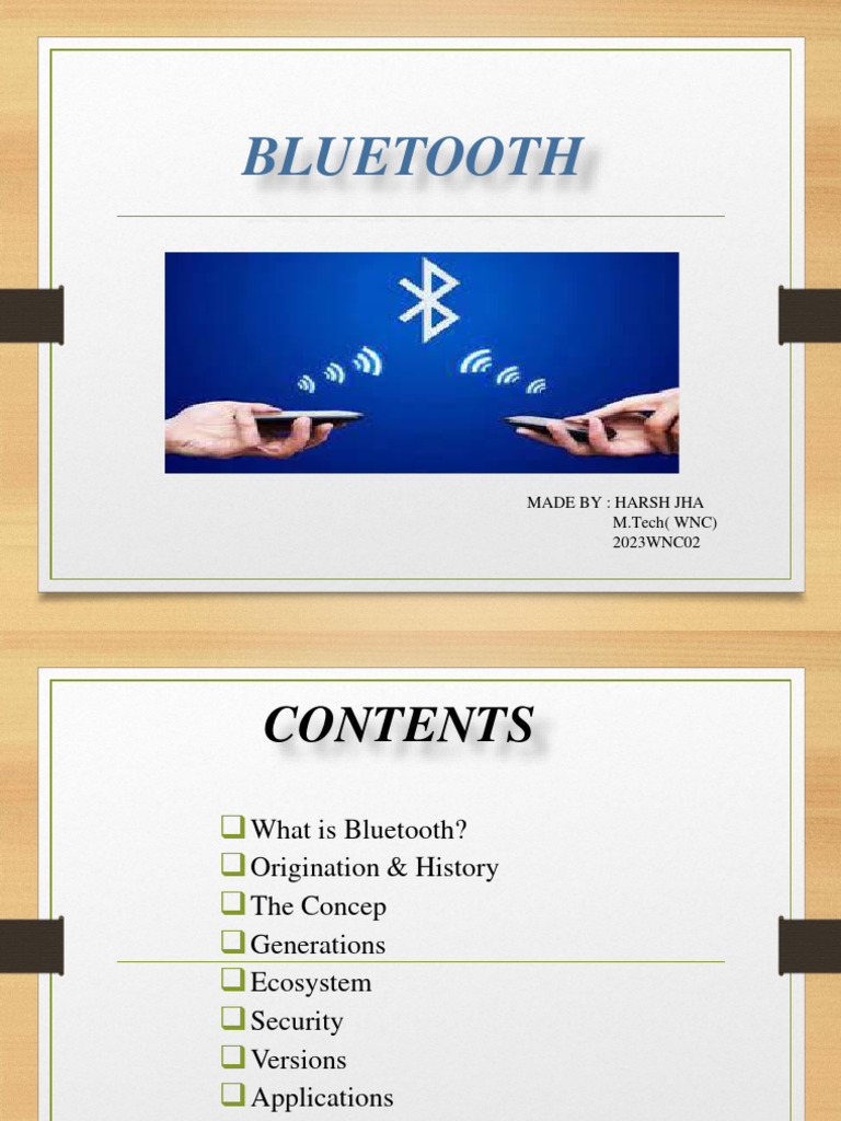 BLUETOOTH | PDF | Bluetooth | Wi Fi
