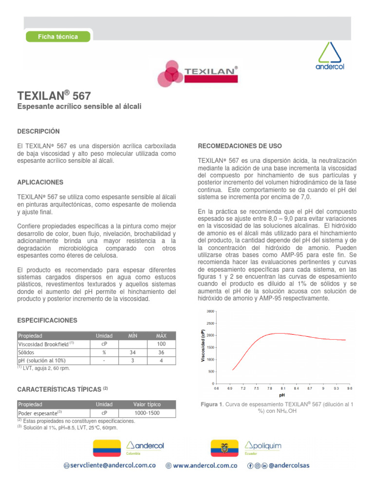 TEXILAN 567 FT.V2.1 | PDF | Ph | Pintura acrilica
