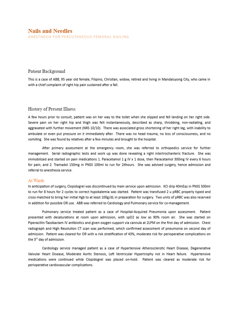 1.nails and Needles | PDF | Hypertension | Pneumonia