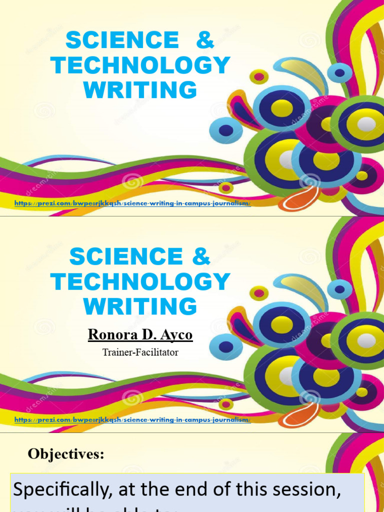 Sci-Tech Writing Training | PDF | Science | Human Communication