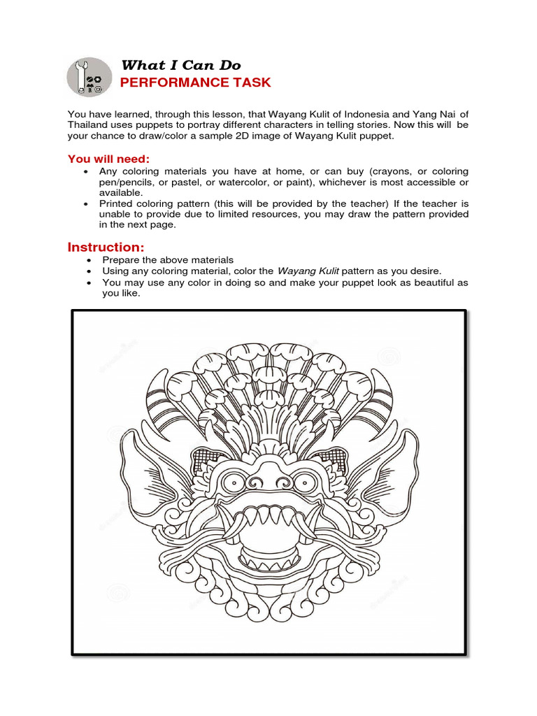 Performance Task Arts 8 L2 Q4 | PDF