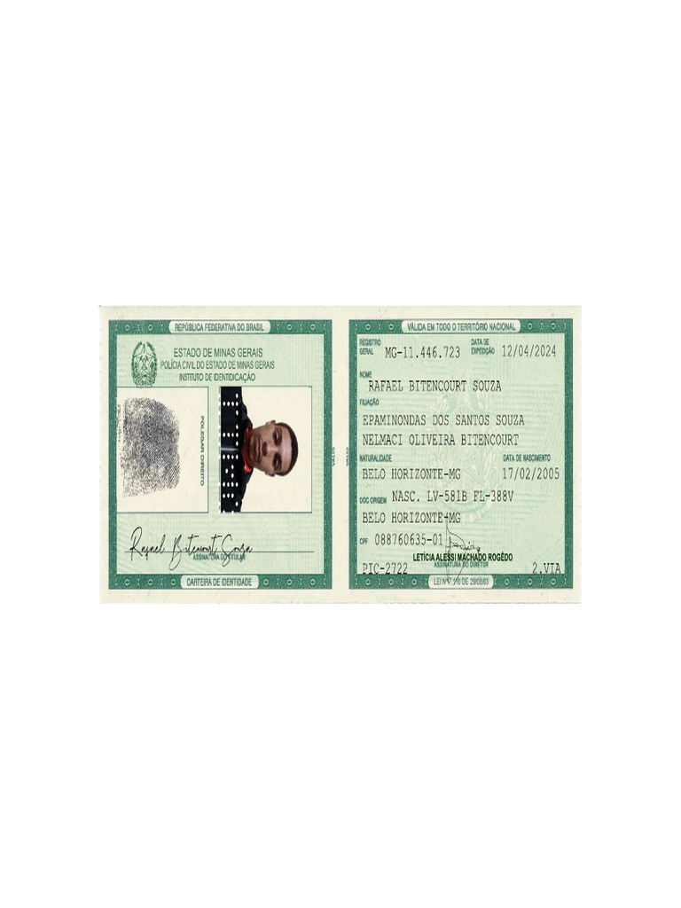 Toaz - Info RG MG Minas Gerais 2018 Projeto Editavel RG MG PDF PR | PDF