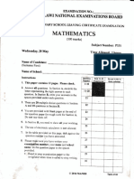 Maths-Maneb Past Papers | PDF | Area | Elementary Geometry