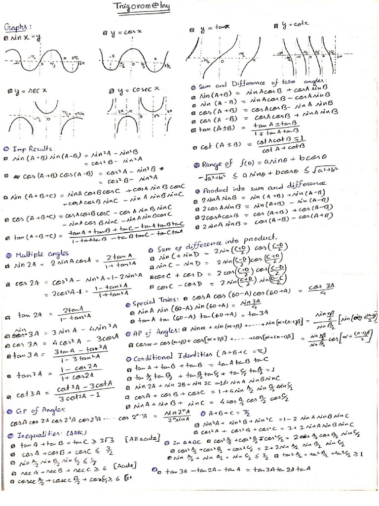 Maths Handwritten Notes | PDF