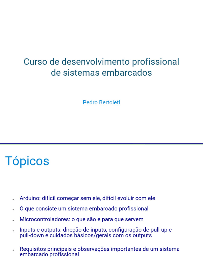 Guia Completo sobre Sistemas Embarcados | PDF | Microcontrolador ...