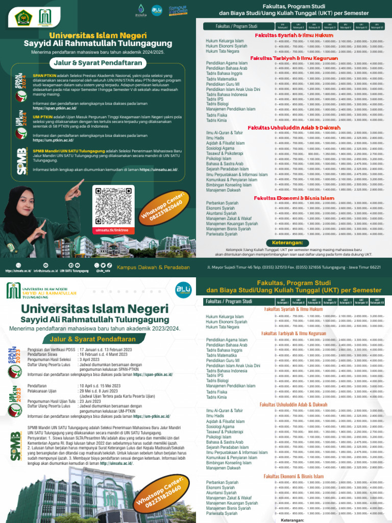 Brosur Uin Satu 2024 | PDF