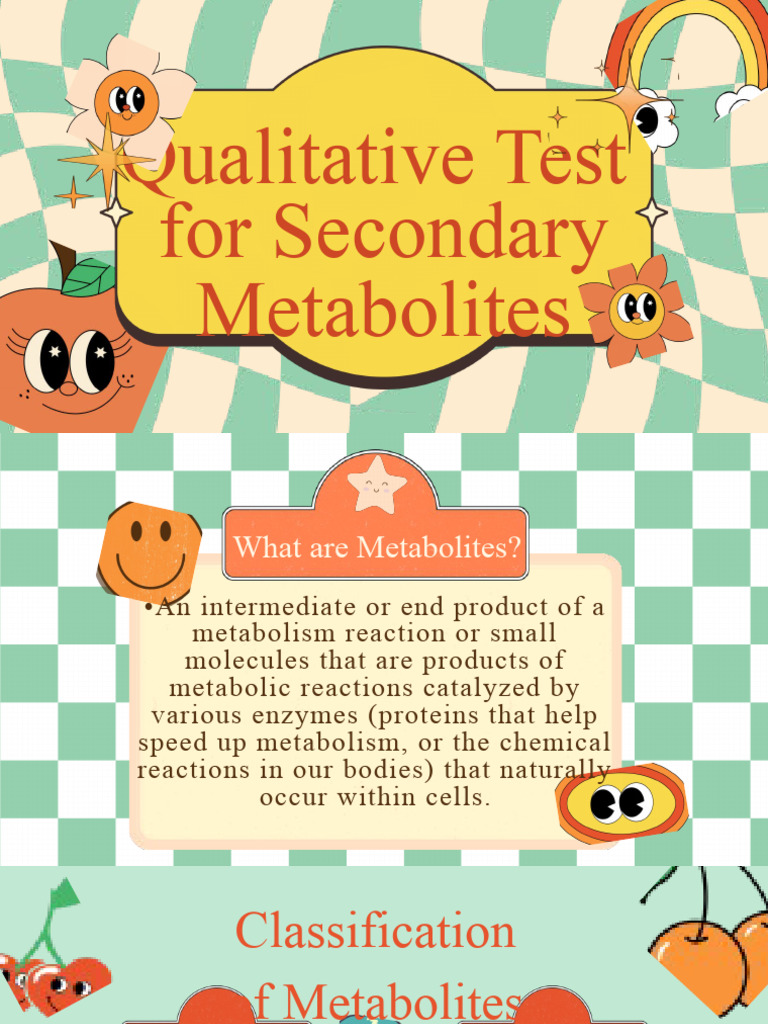 Qualitative Testing of Secondary Metabolites | PDF | Metabolism ...