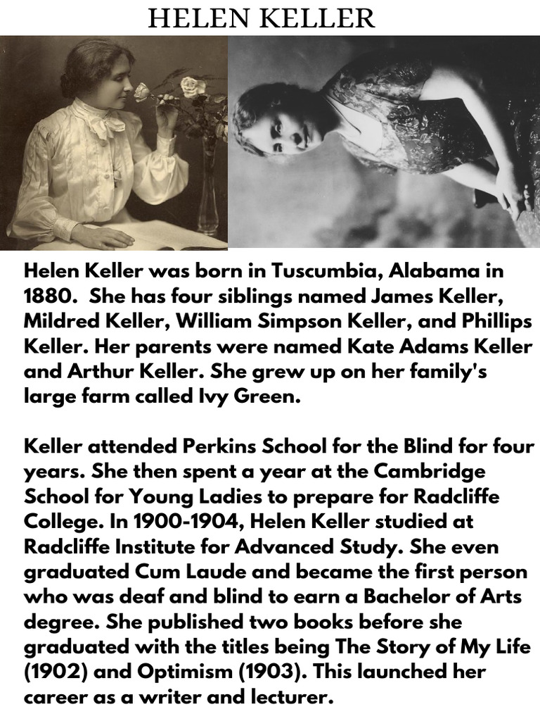 Helen Keller Pdf Helen Keller