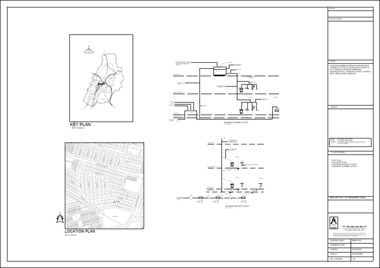 Plumbing and Sanitary Layout Plans | PDF | Toilet | Sanitation